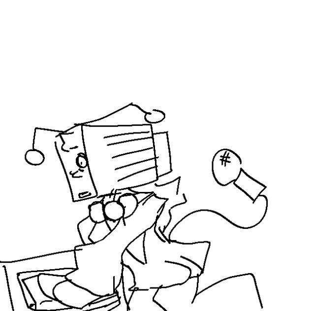 Vee finds the toon handler book - ibisPaint