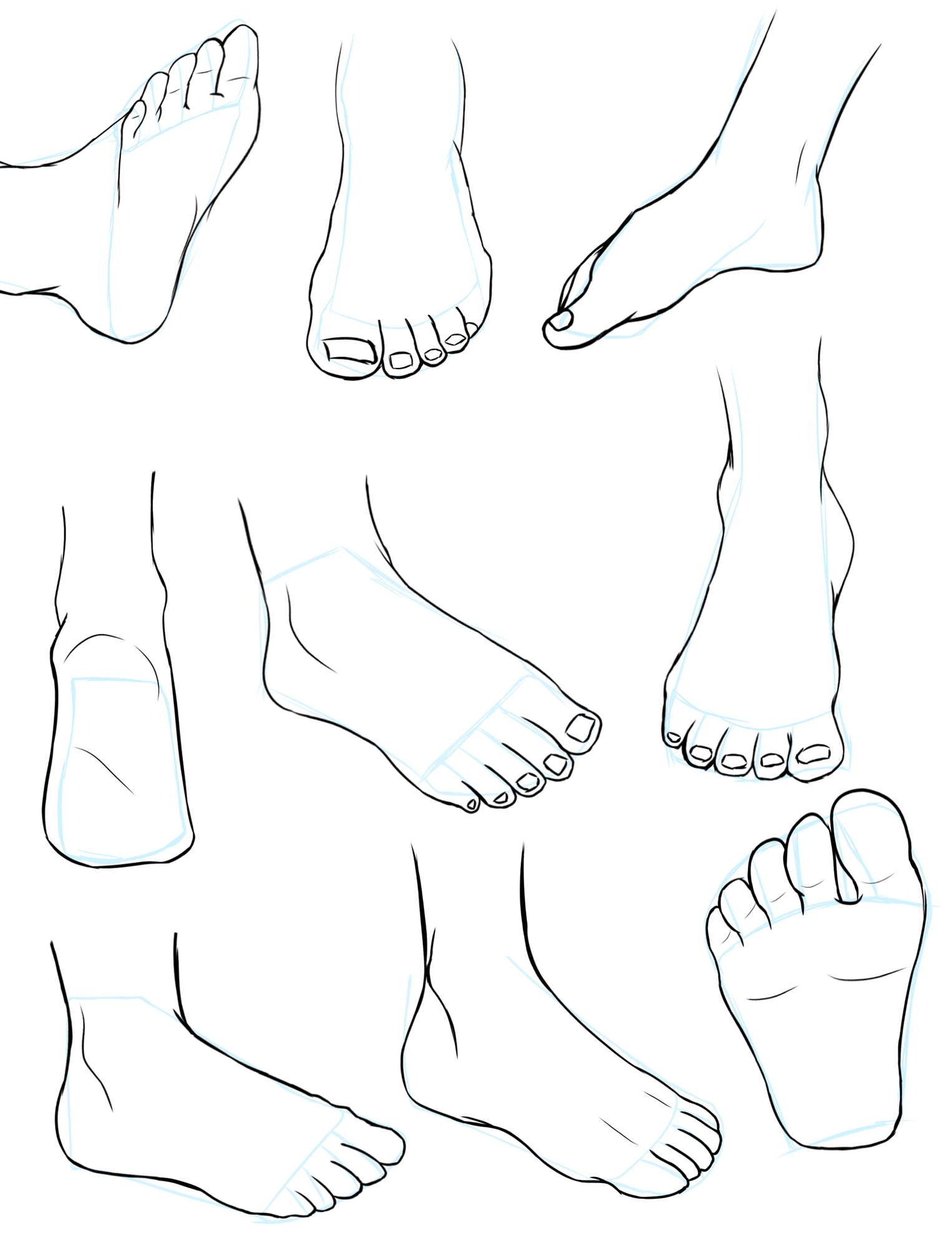 feet practice - ibisPaint