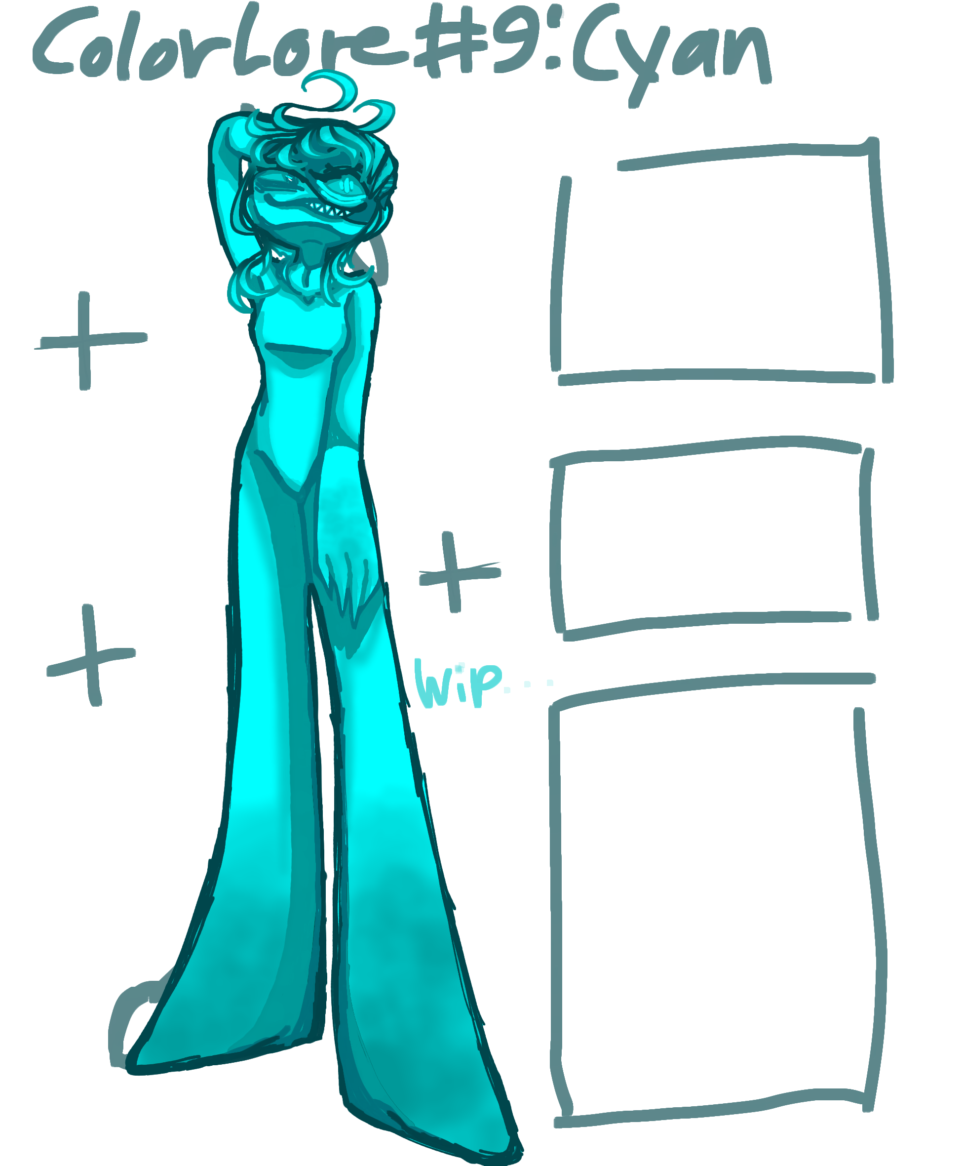 Color Lore #9 - Cyan (WIP) - ibisPaint