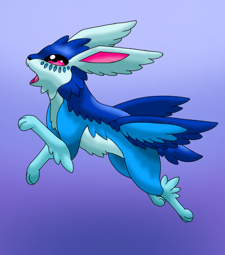 Flying Type Eevolution Redesign - ibisPaint