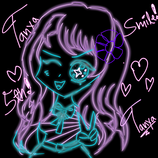 me in neon version - ibisPaint