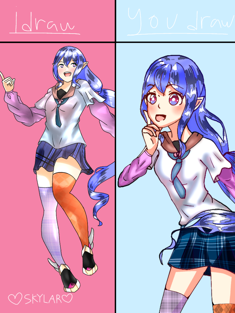 colabe I draw you draw - ibisPaint