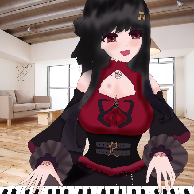 RuRu's Piano Fanart (RuRu的鋼琴同人畫) - ibisPaint