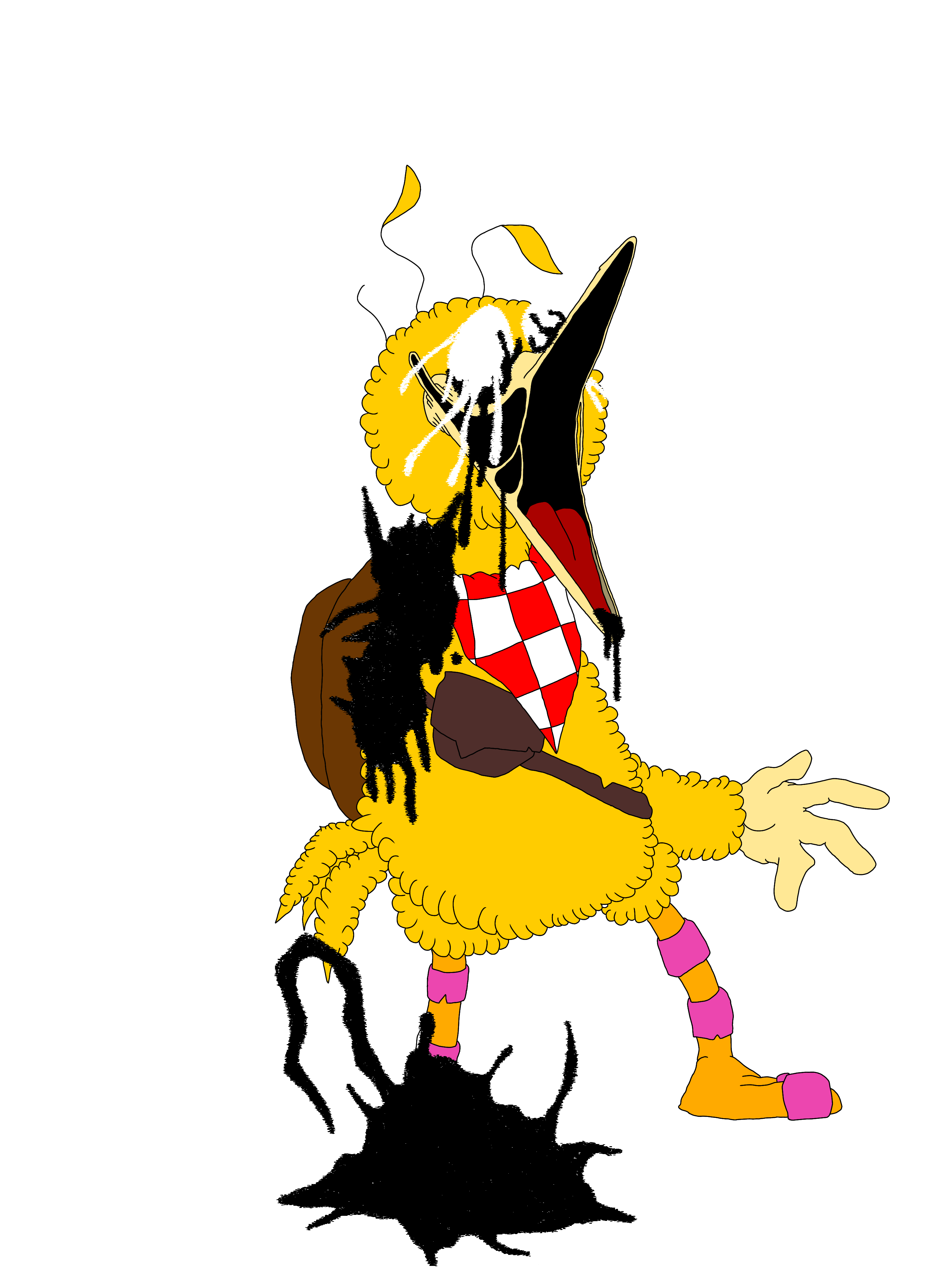 Artwork of Big Bird in FNF Carnage V2 - ibisPaint