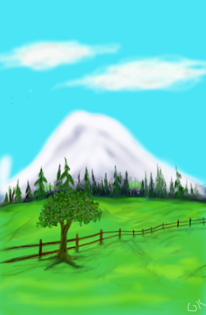 mount Rainer - ibisPaint