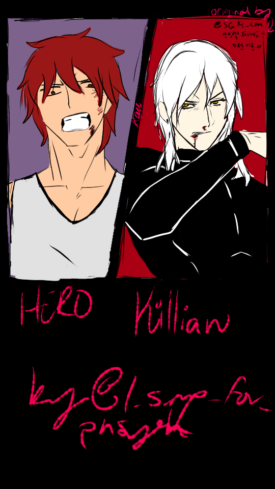 hero vs villain - ibisPaint