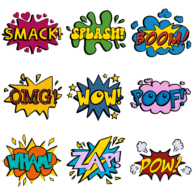 Retro Comics Balloon Text - ibisPaint