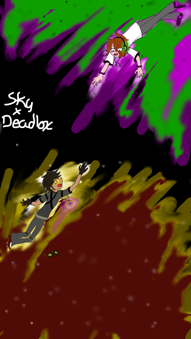 deadlox x sky reaching for each other - ibisPaint