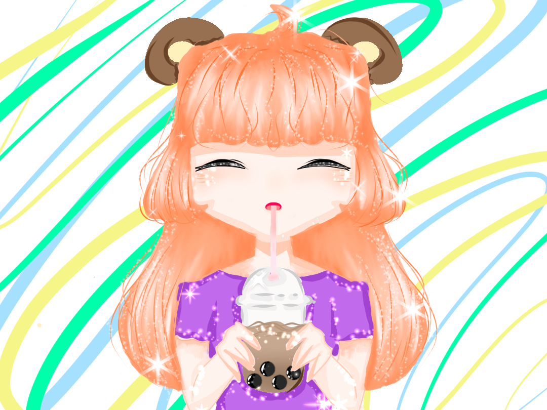 Milk tea 🧋 - ibisPaint