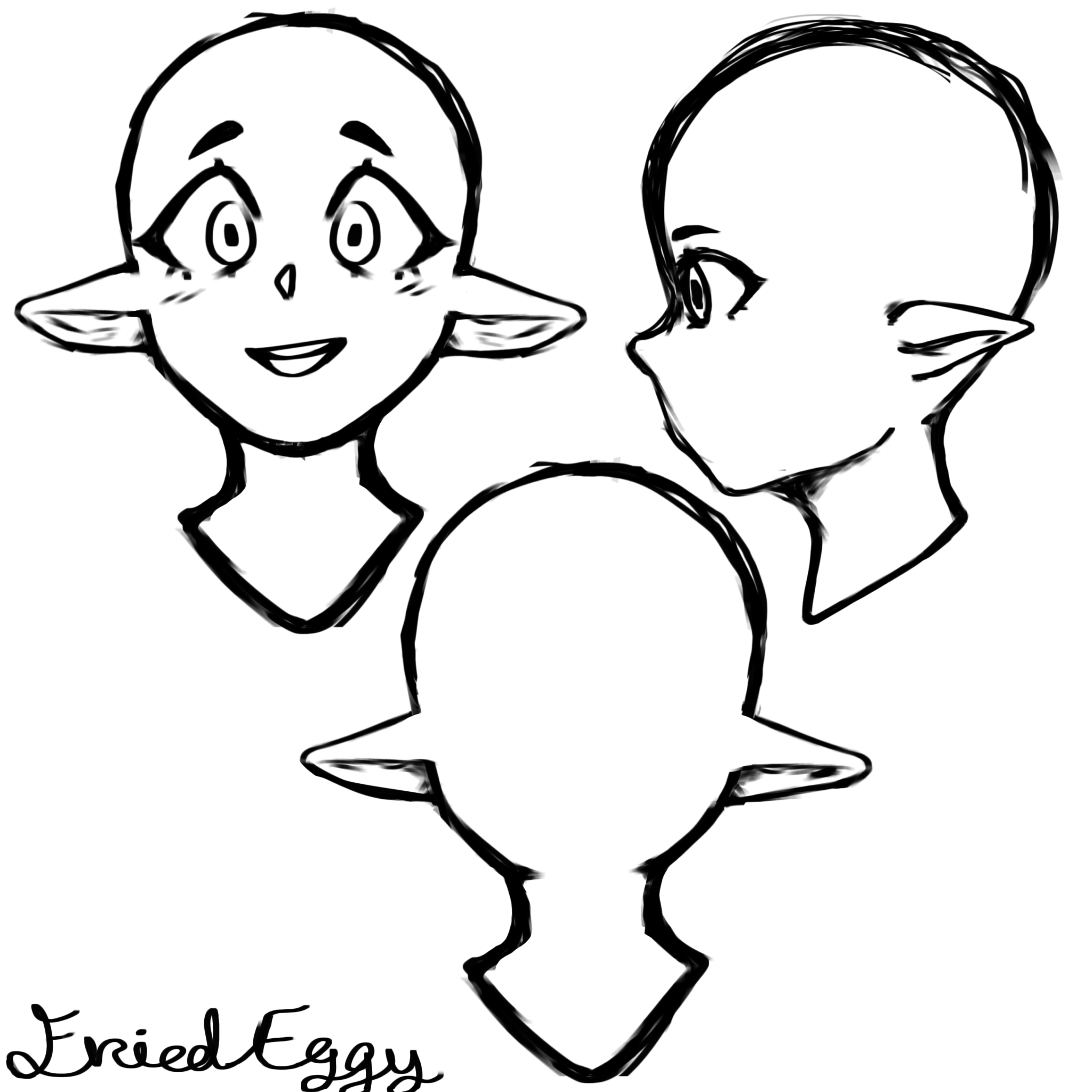 Long eared person stencil - ibisPaint