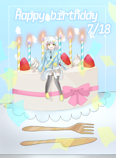 Happy birthday！ - ibisPaint