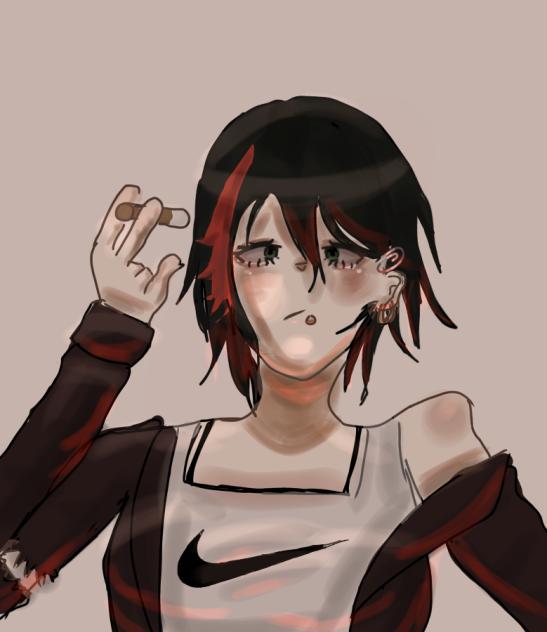 some random emo gril ig - ibisPaint