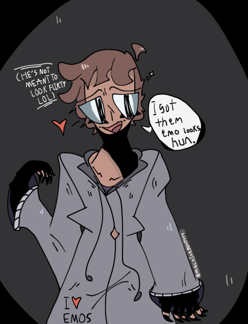 here we see a wild emo mark… - ibisPaint