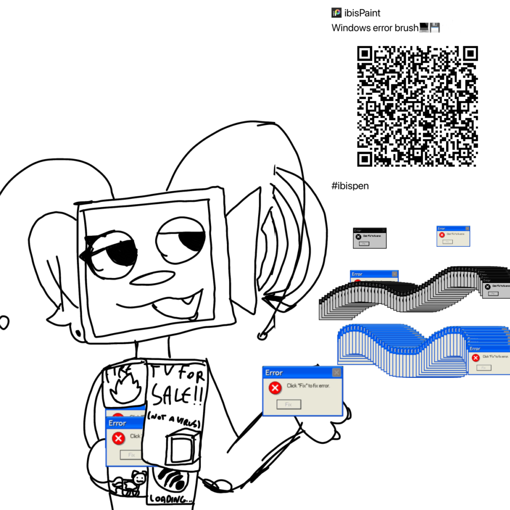 windows error brush - ibisPaint