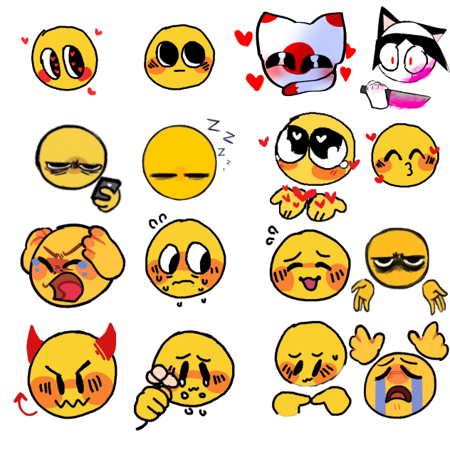 Cursed Emojis collab!! - ibisPaint