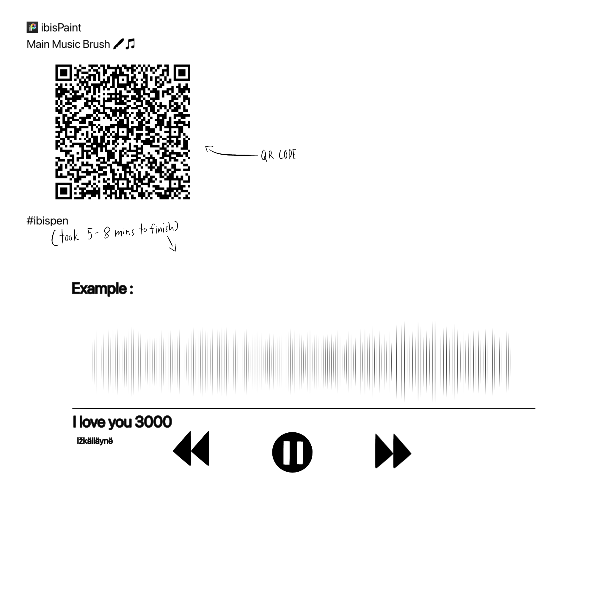 Real Music Brush (with example) 🎶 - ibisPaint