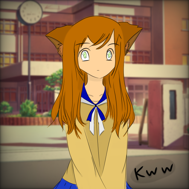 School cat girl - ibisPaint