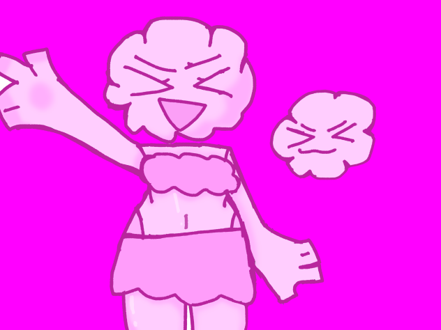 Humanized puffball - ibisPaint