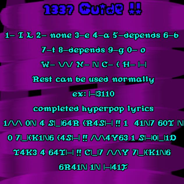 1337 Guide !! - ibisPaint