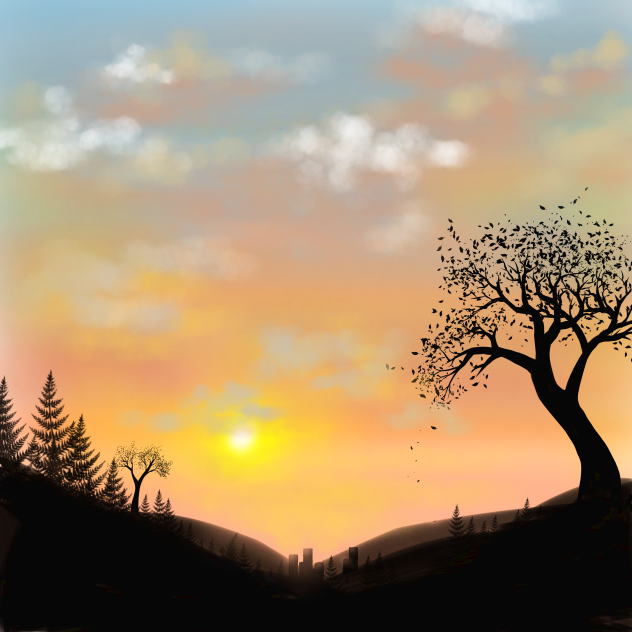 sunset - ibisPaint