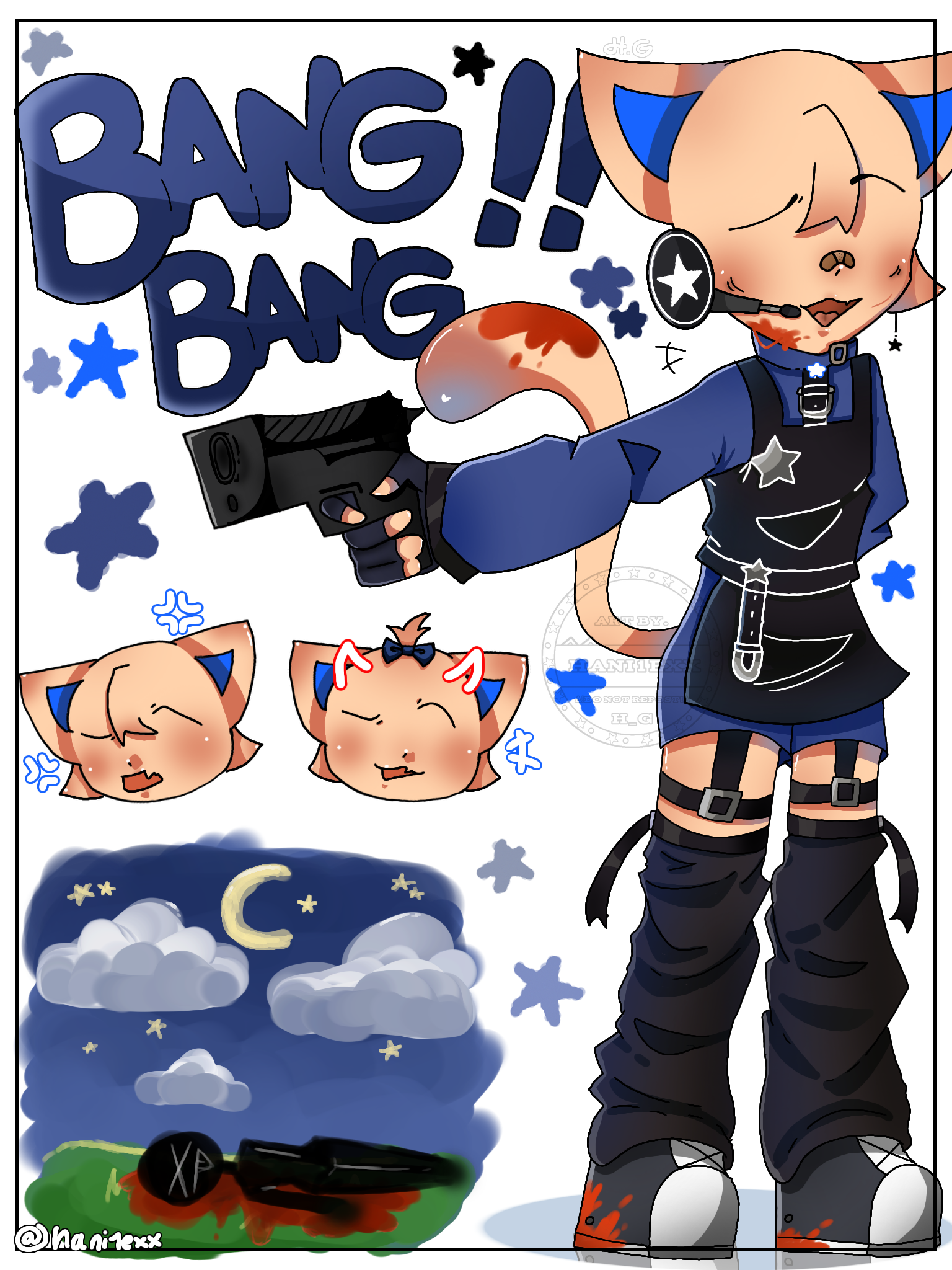 bye~ [!TW!Gun+blood!] - ibisPaint