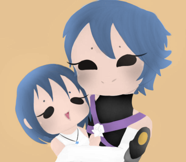 (Kingdom Hearts) Aqua and Her Daughter - ibisPaint