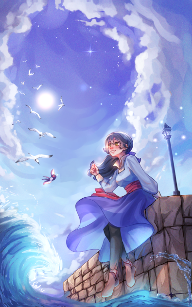 Wen at the ocean - ibisPaint