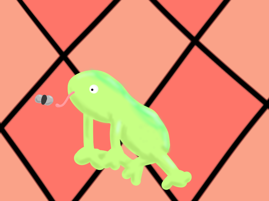 pretty frog - ibisPaint