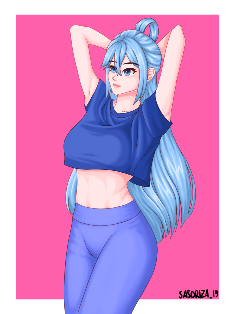 Aqua konosuba - ibisPaint