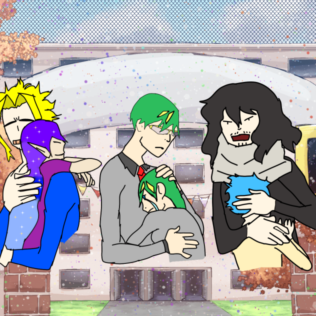 My mha ocs with their parents!!! - ibisPaint