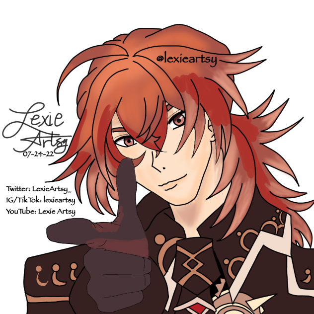 Diluc from “Genshin Impact” - ibisPaint