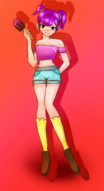 chibi summer's human version - ibisPaint