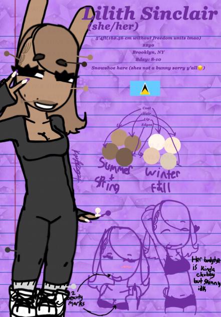 lili reference sheet☂️(last one I hope) - ibisPaint