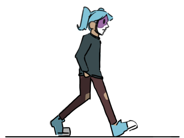 Walk cycles always look wrong - ibisPaint