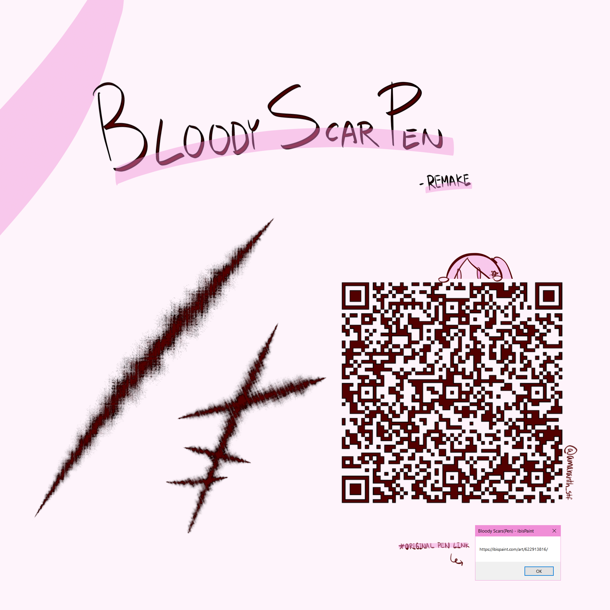 Bloody Scar Pen (remake) - ibisPaint