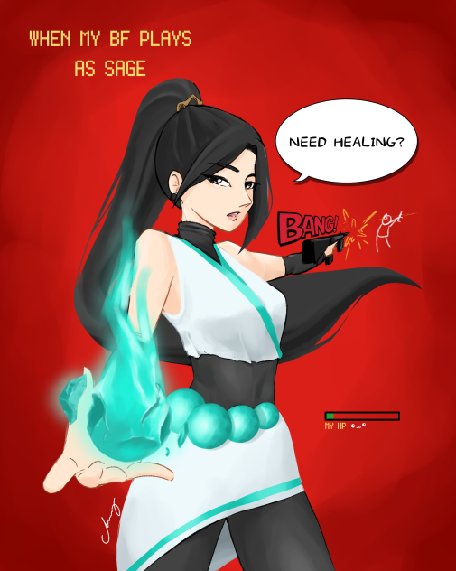 My BF as Sage - ibisPaint