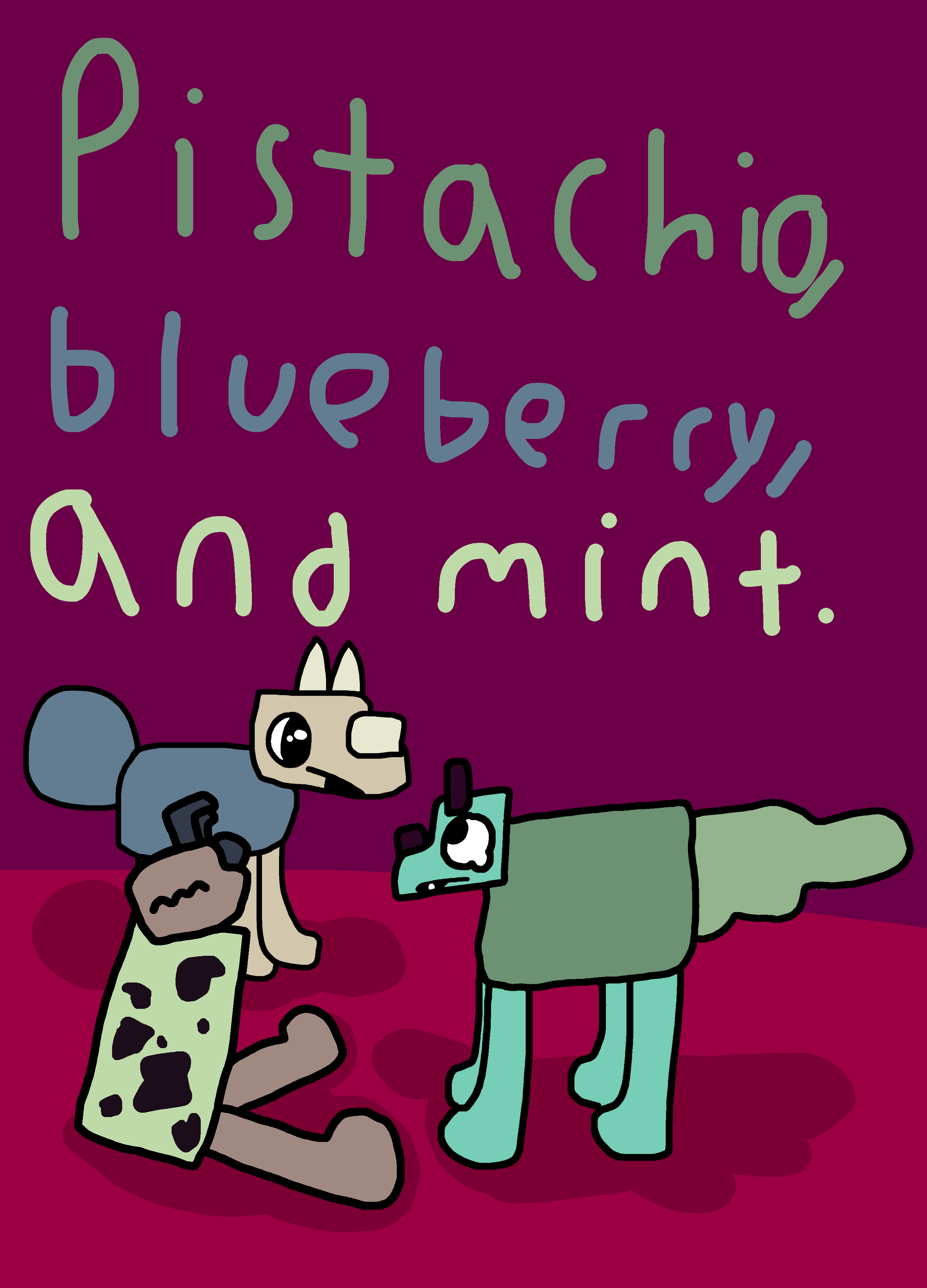 My three wobble dogs that I got! - ibisPaint