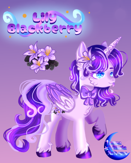 (Base pony) Oc Lily Blackberry - ibisPaint