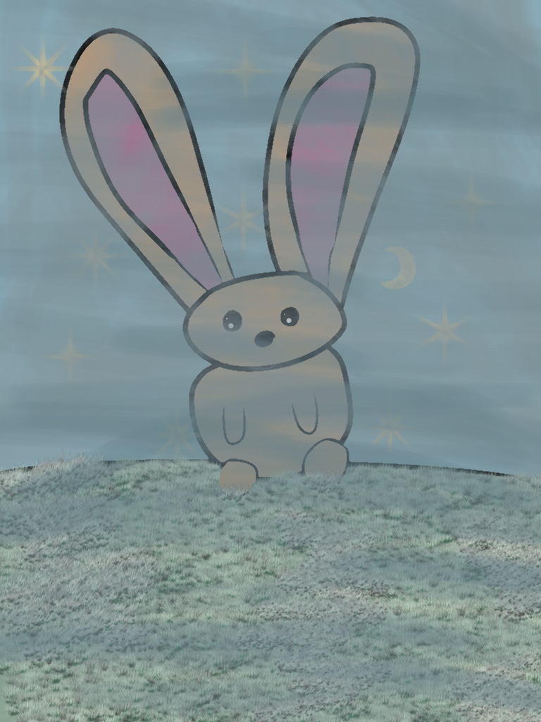 The lonely rabbit - ibisPaint