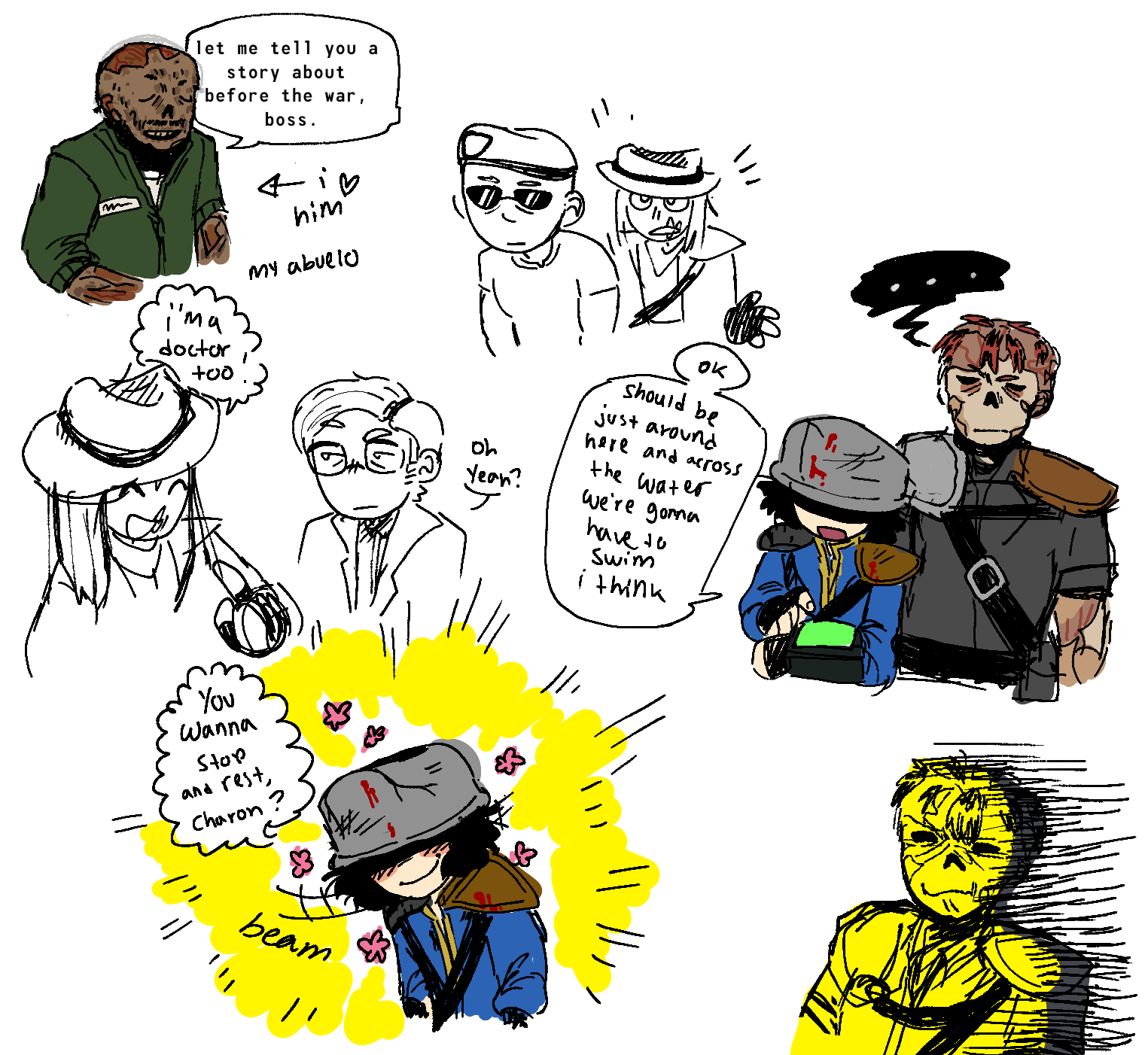 FALLOUT DOODLES WOOO YEAH BABY WE R SO B - ibisPaint