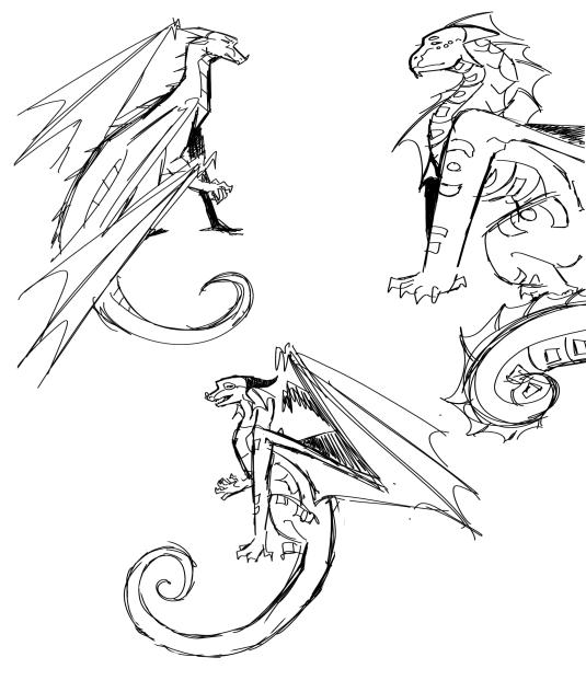 WOF dragon tribe doodles - ibisPaint