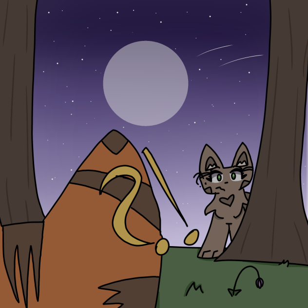 Two cats meet - ibisPaint