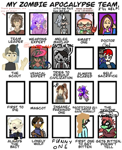 My zombie team - ibisPaint