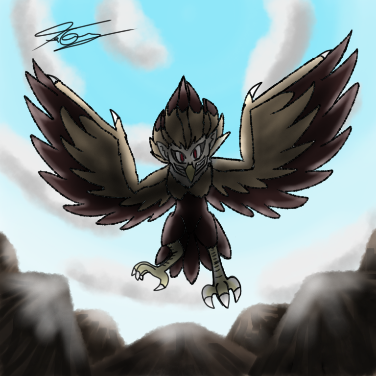 Descending Harpy - ibisPaint