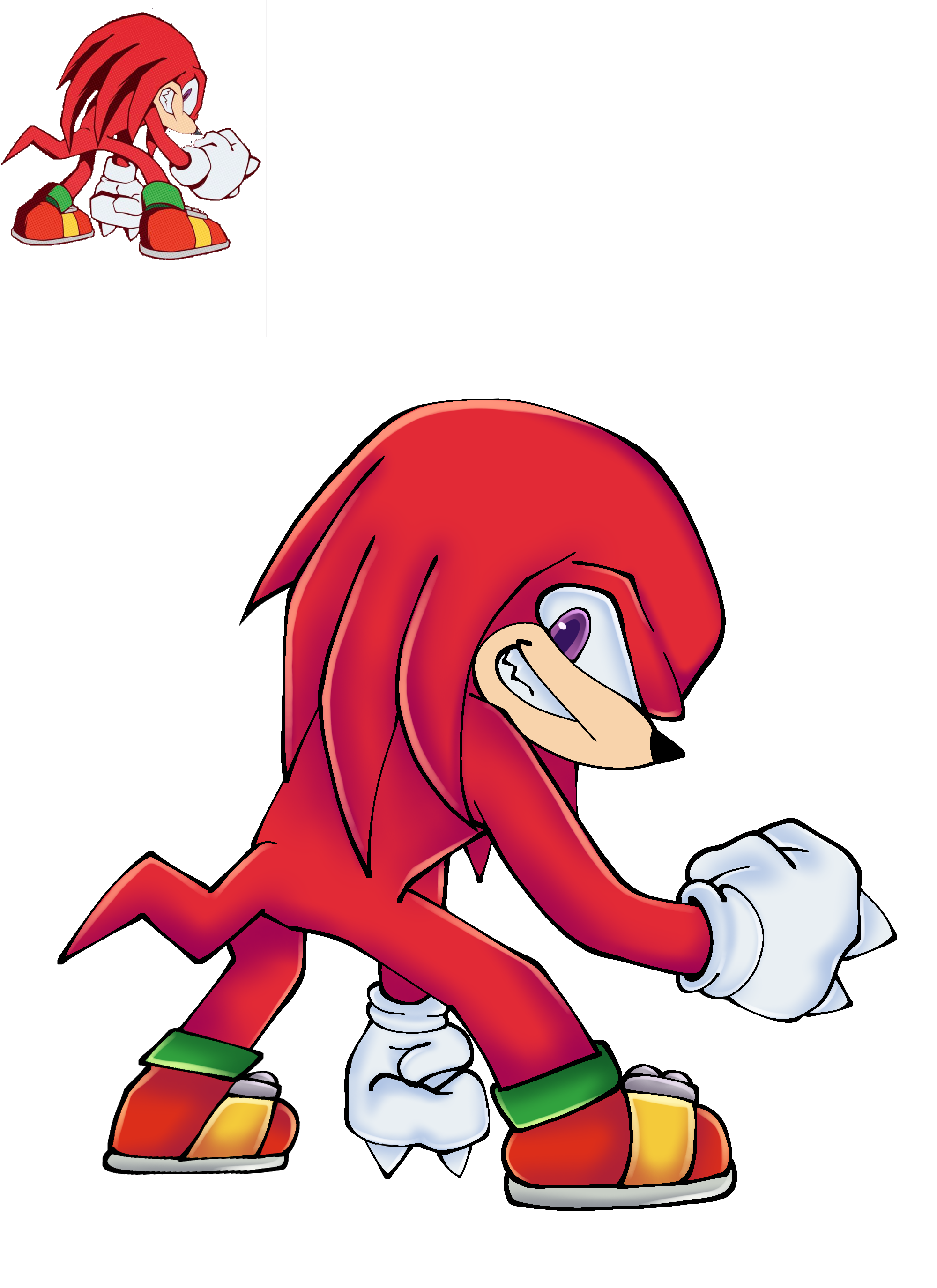 knuckles the echidna - ibisPaint