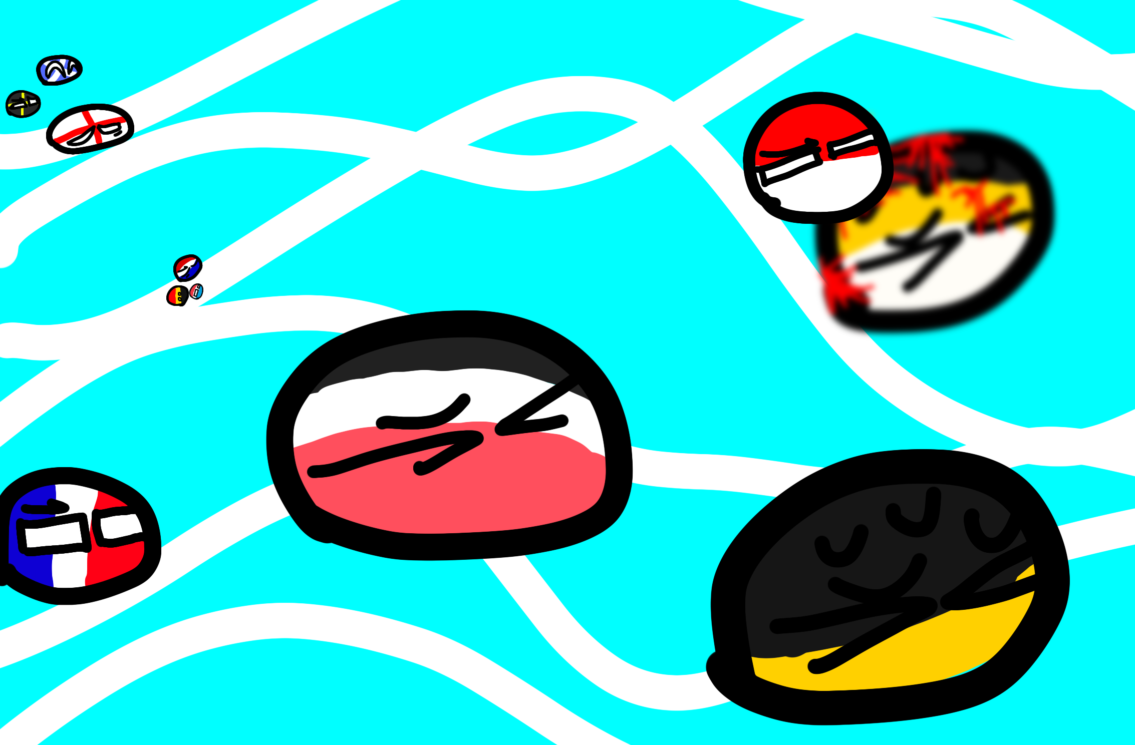 some countryballs - ibisPaint