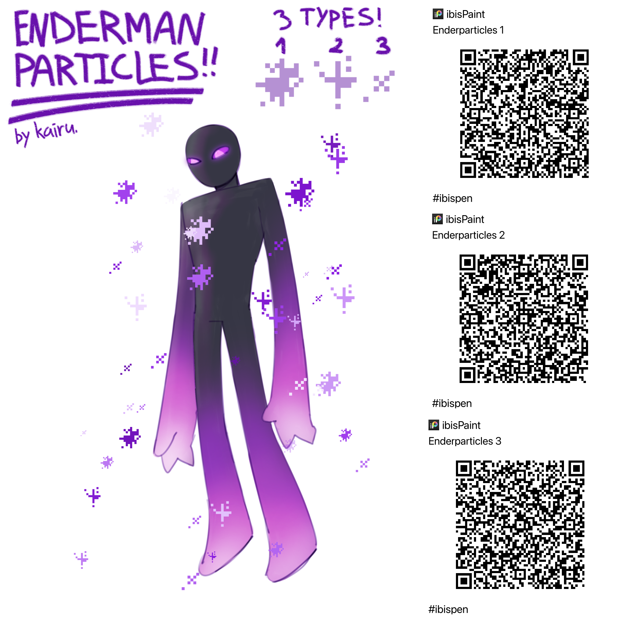 Enderman particles brushes!! - ibisPaint