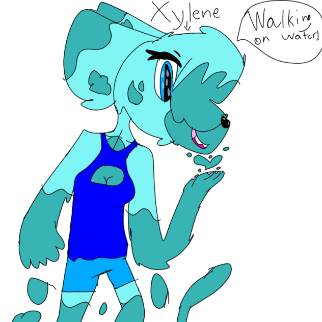 Xylene the water wolf - ibisPaint