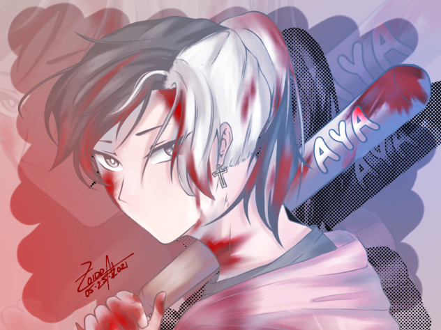 Aya (criminal illustration) - ibisPaint