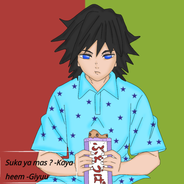 Giyuu in pajamas - ibisPaint